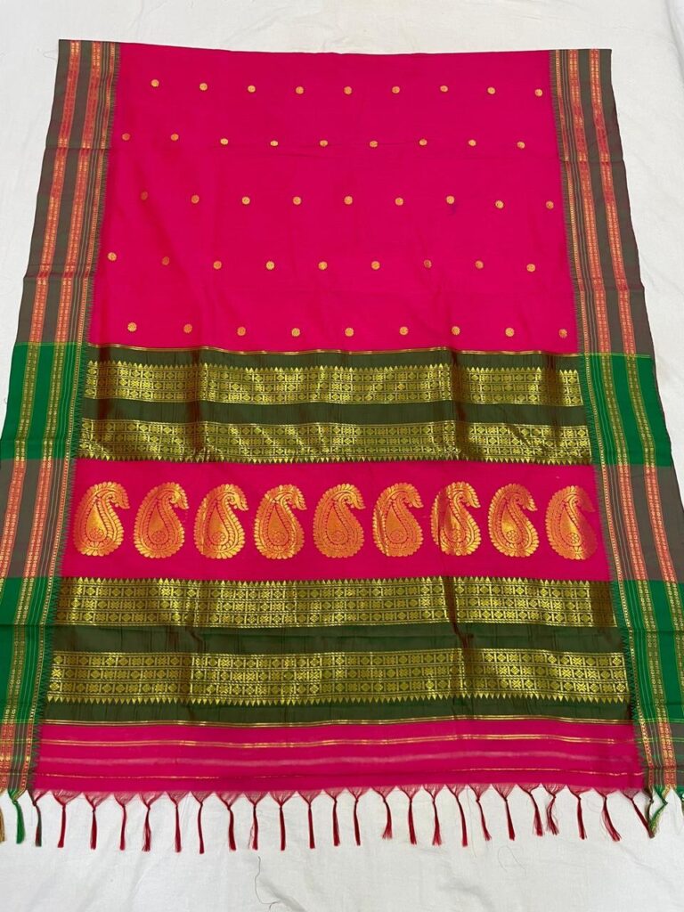 Narayan Peth Saree - Elegant Traditional Wear | Rugved Collection