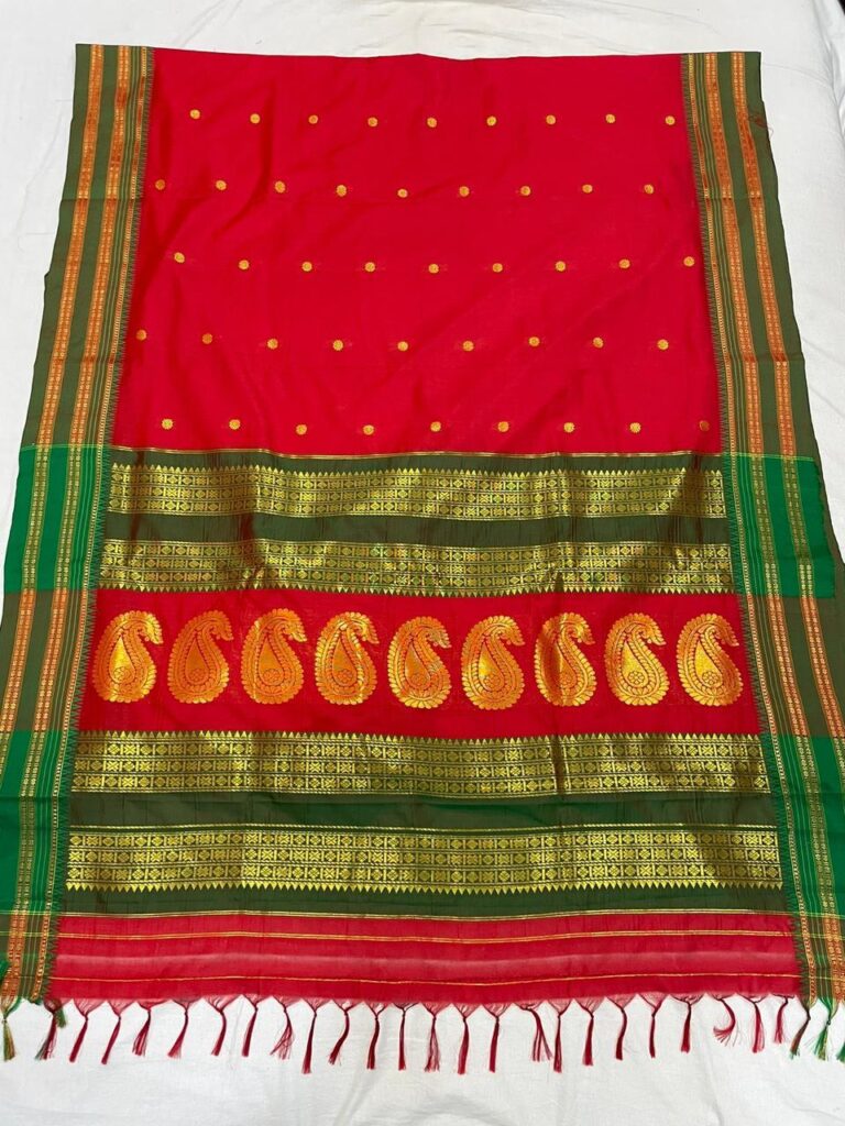 Narayan Peth Saree - Elegant Traditional Wear | Rugved Collection