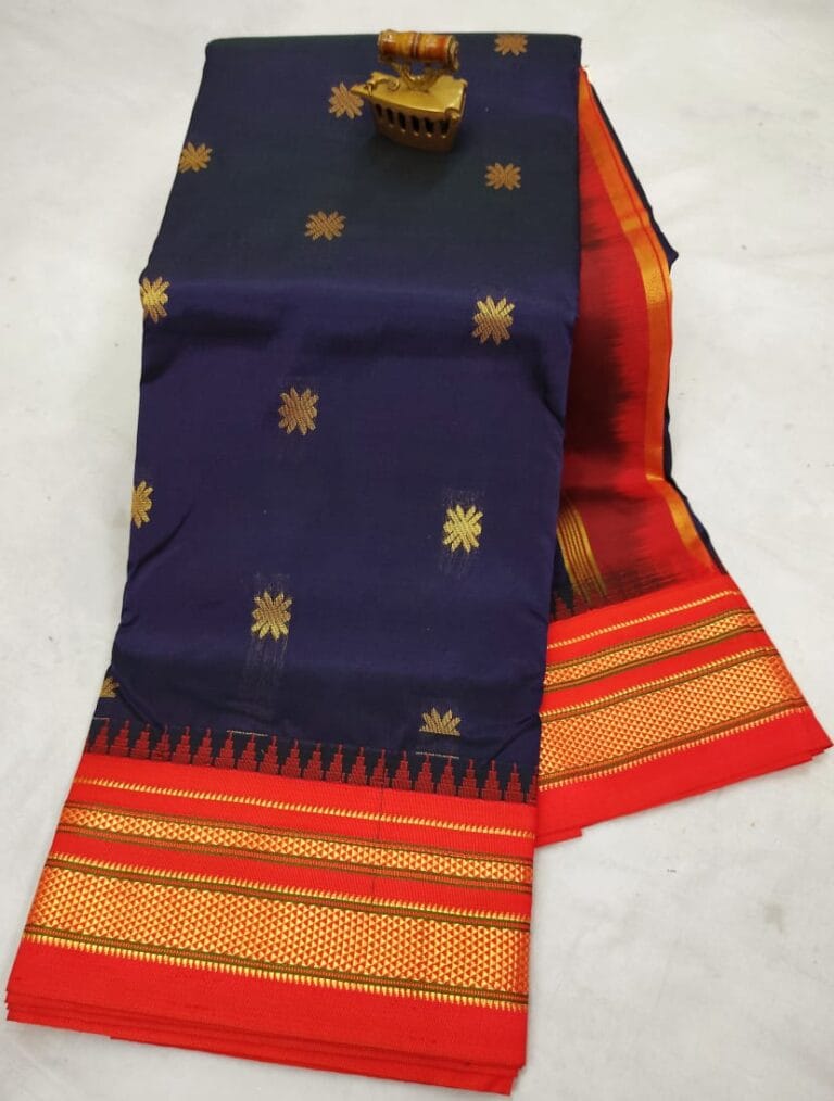 Irkal Semi Paithani Saree | Elegant Traditional Attire