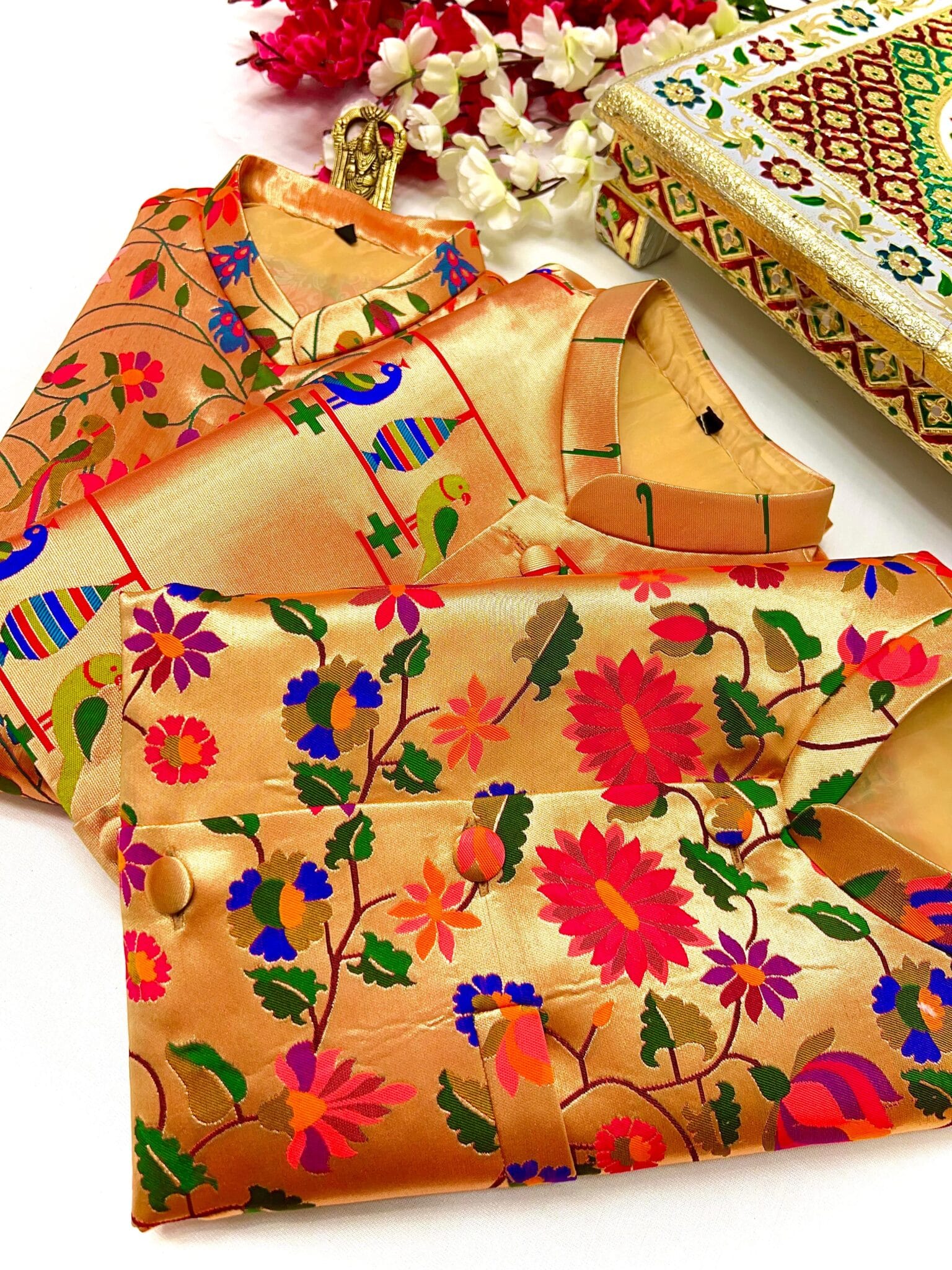Paithani Jacket for Men – Stylish, Traditional, & Comfortable ...