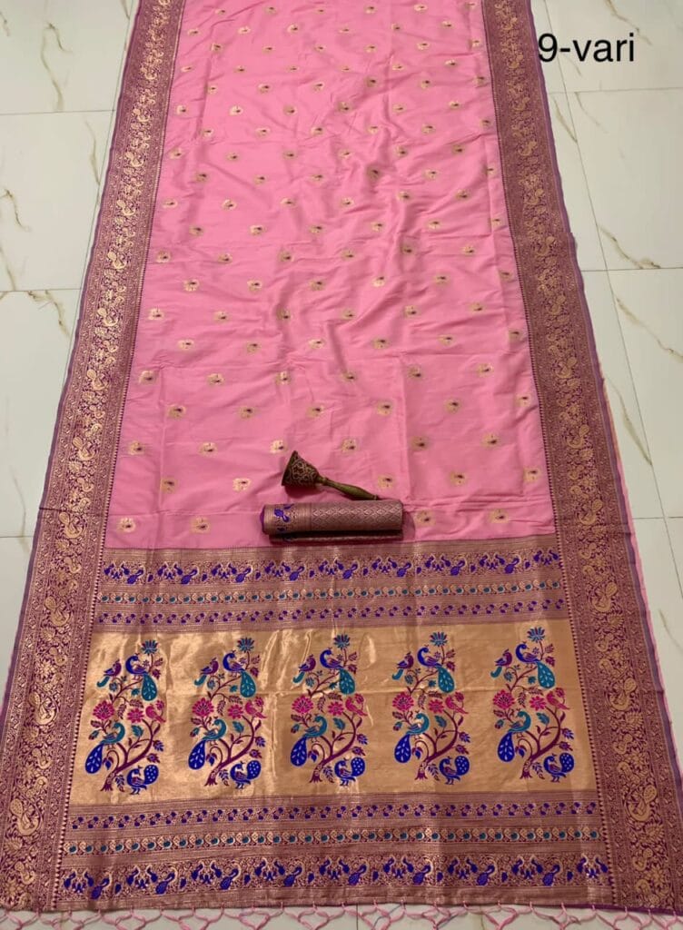 Nauvari Saree – Traditional Maharashtrian 9 Yard | Rugved…