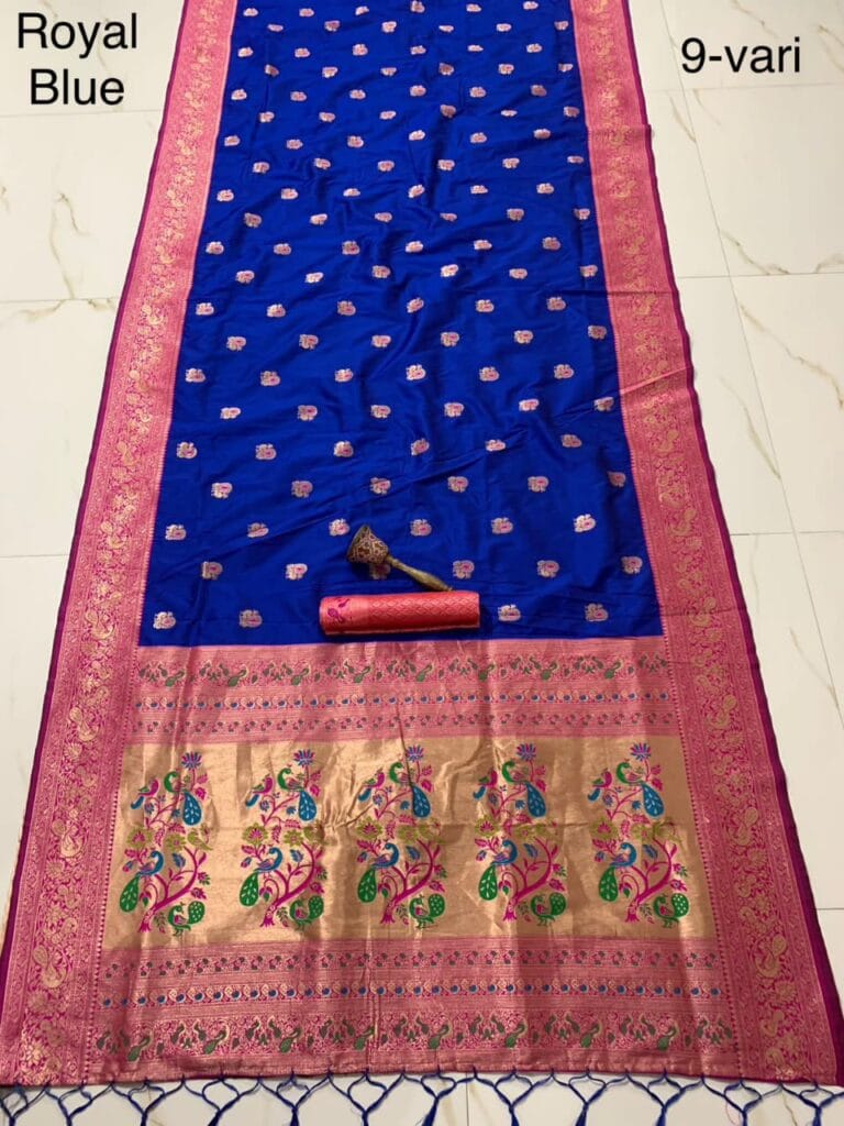 Nauvari Saree – Traditional Maharashtrian 9 Yard | Rugved…